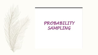 Sampling and its Types | PPTX