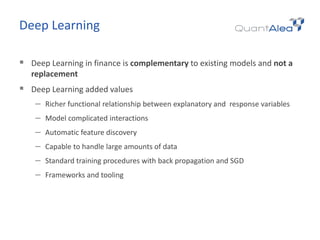 Deep Learning in Finance | PDF