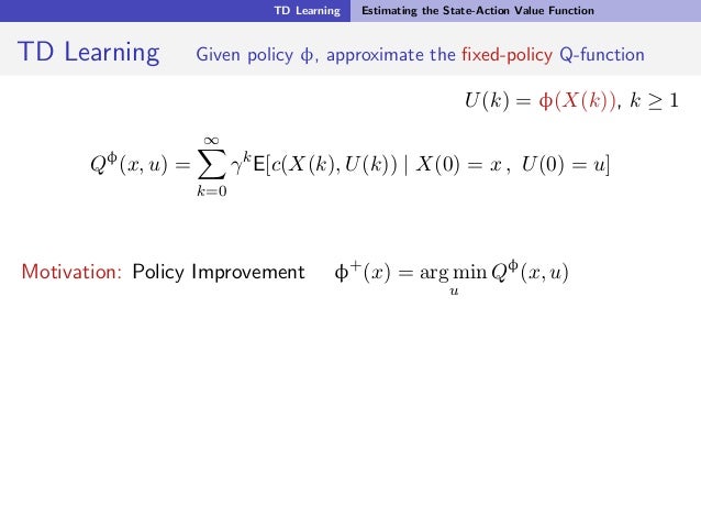 DeepLearn2022 3. TD and Q Learning | PPT
