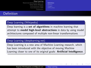 Deep learning presentation | PPT