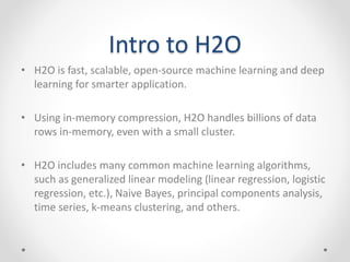 Introduction to Deep learning and H2O for beginner's | PPT
