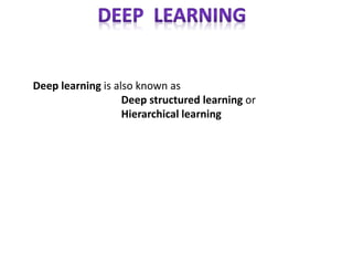 Basics of Deep learning | PPTX