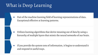 Deep learning | PPT