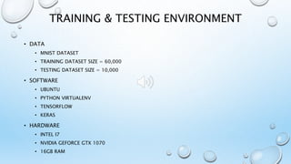Deep Learning - Handwritten Digits | PPTX