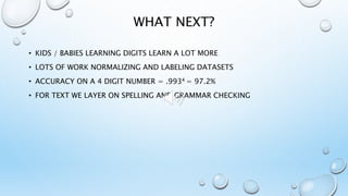 Deep Learning - Handwritten Digits | PPTX