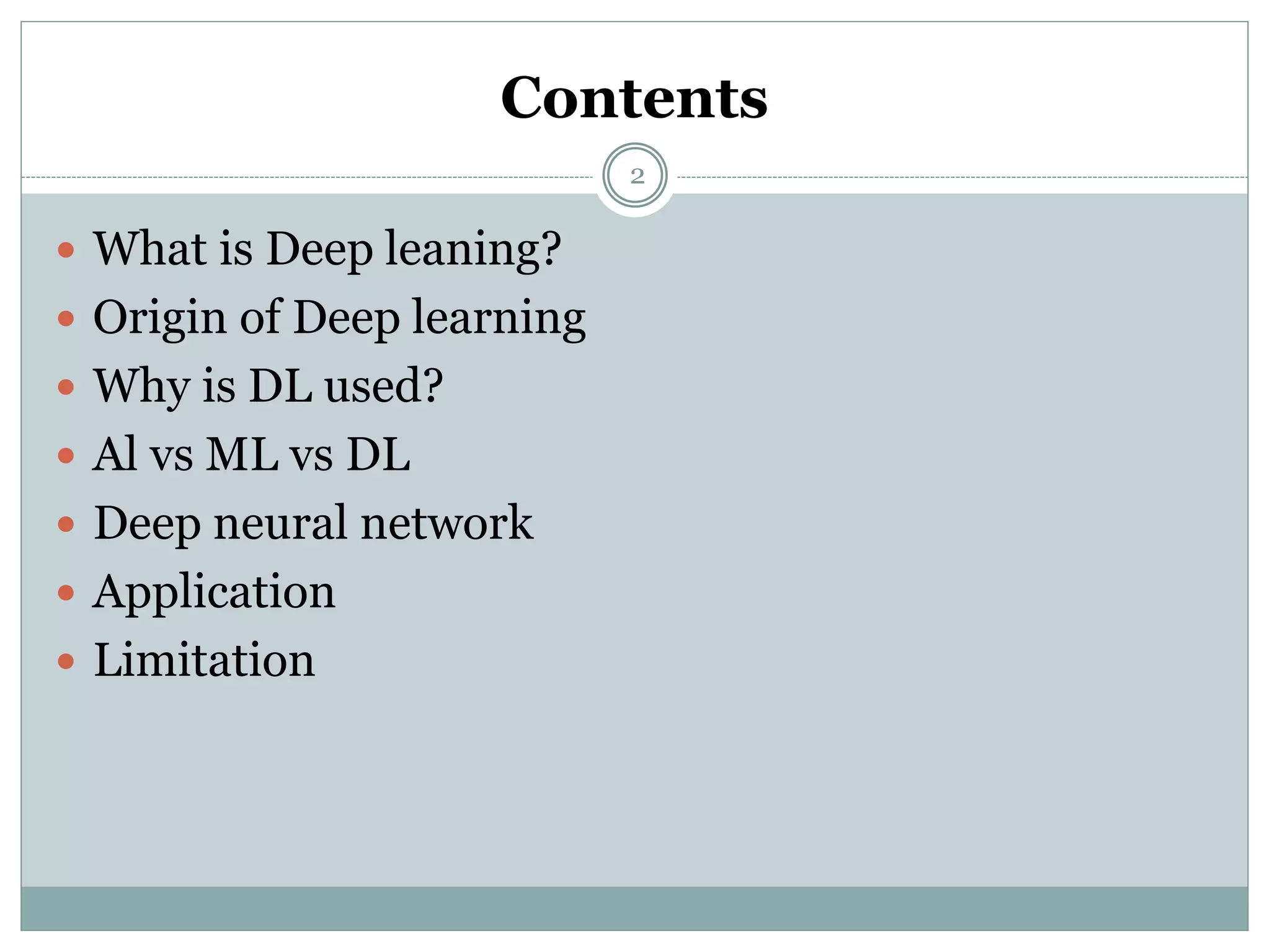Deep learning | PPTX