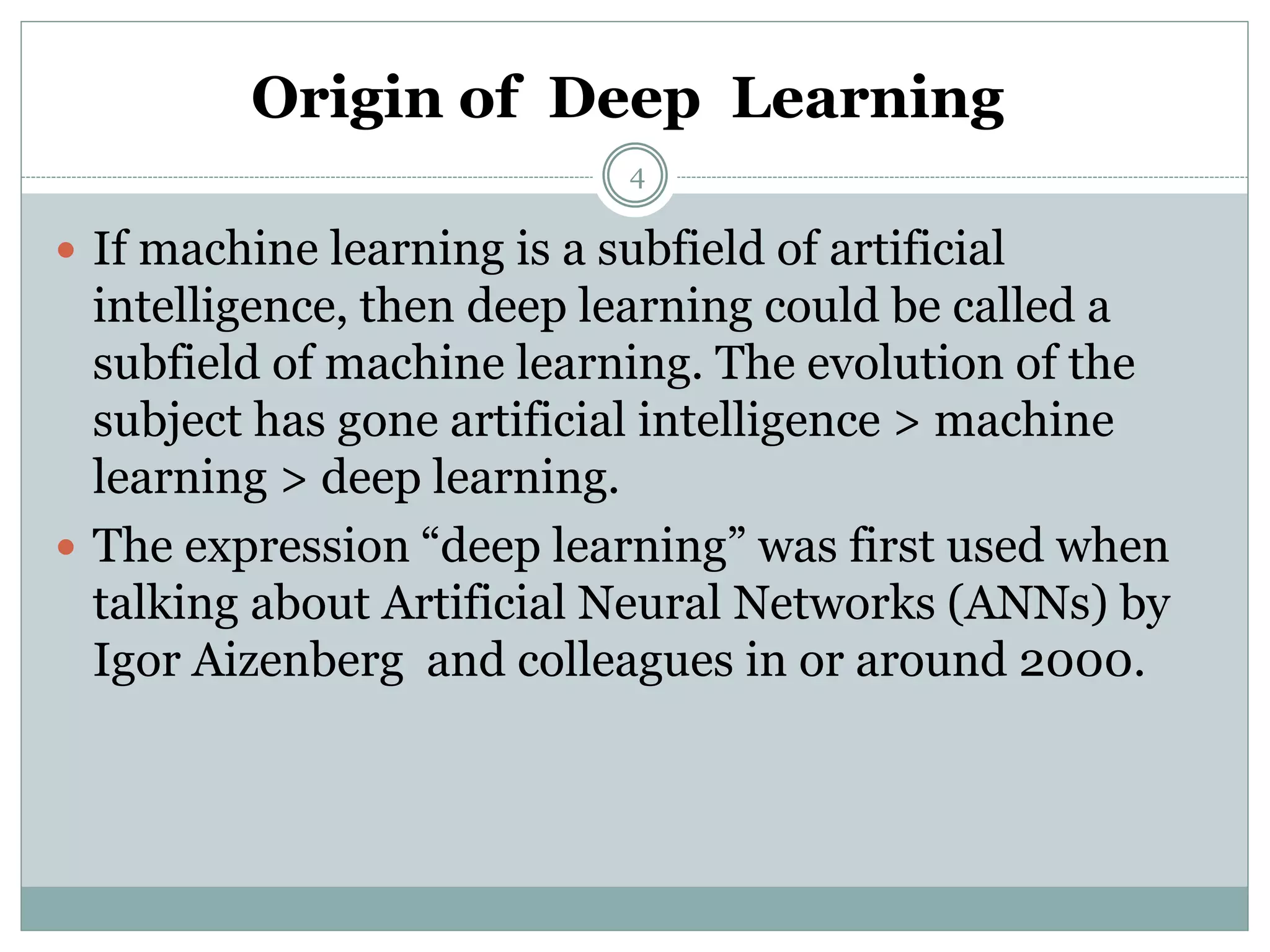 Deep learning | PPTX