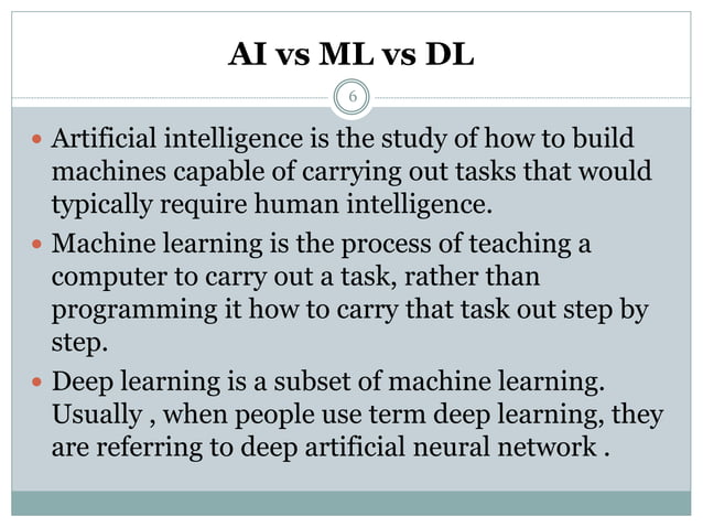 Deep learning | PPT