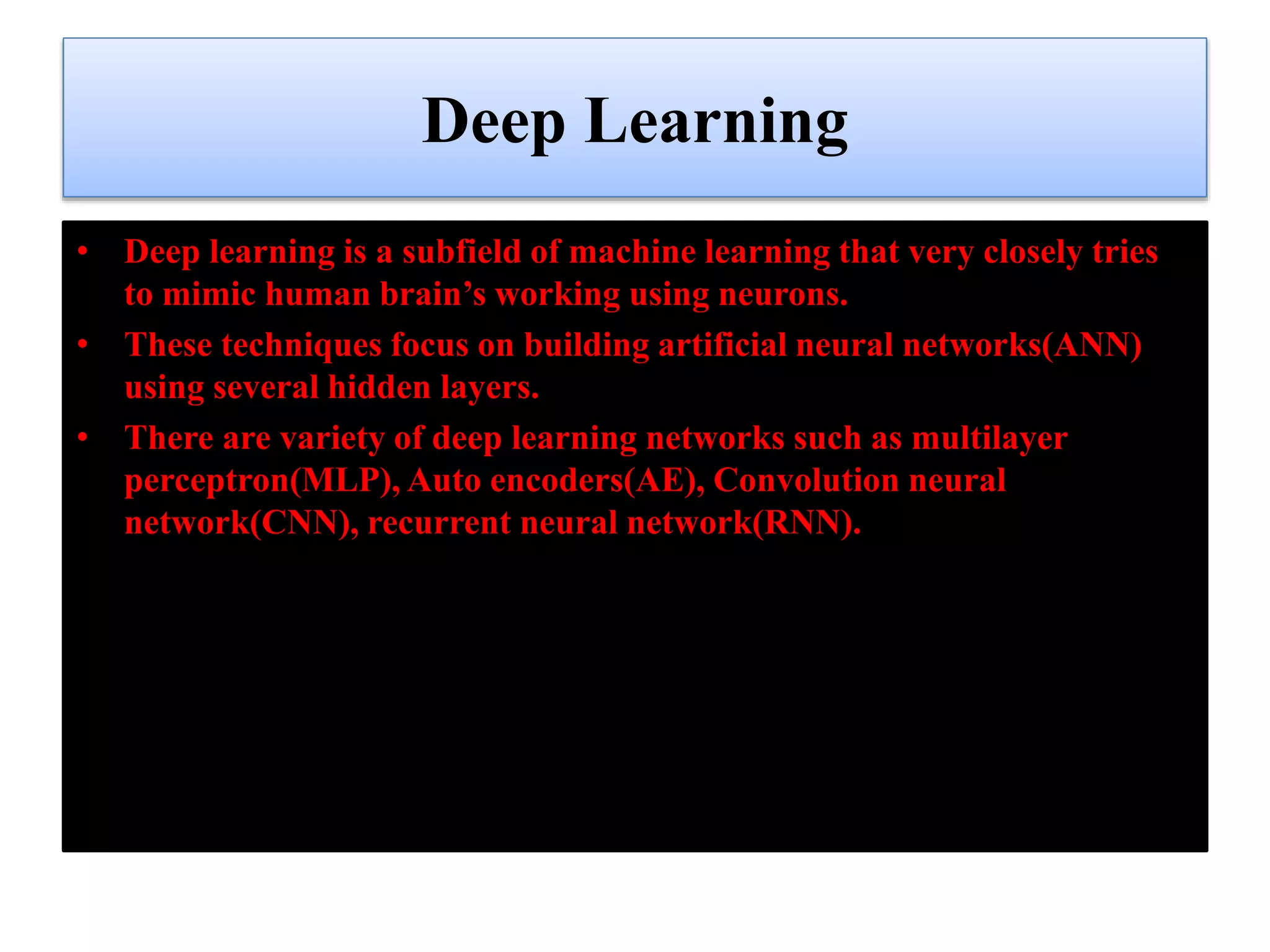 Deep learning | PPTX