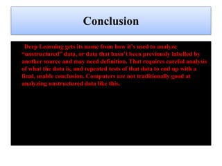 Deep learning | PPTX