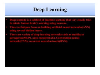 Deep learning | PPTX