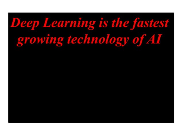 Deep learning | PPT