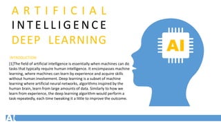 AI and Deep Learning | PPTX