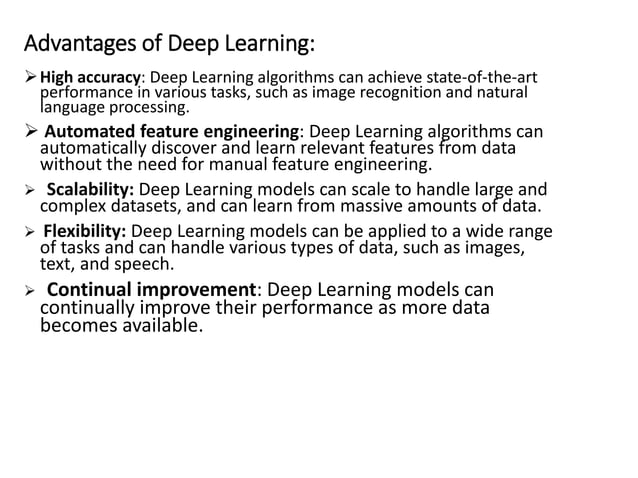 Deep learning.pptx | Artificial Intelligence | Technology & Computing