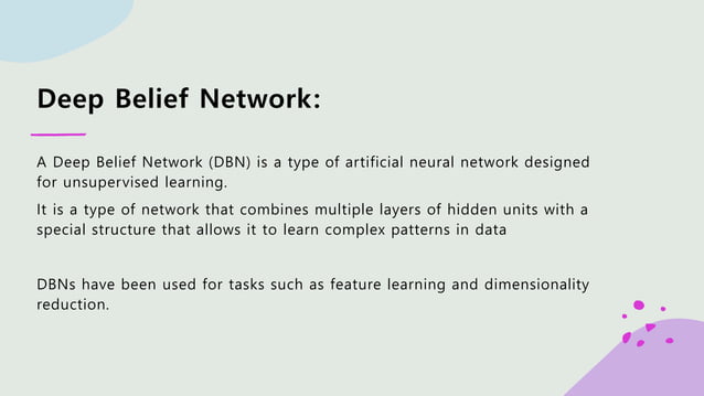 Deep learning intro and examples and types | PPT