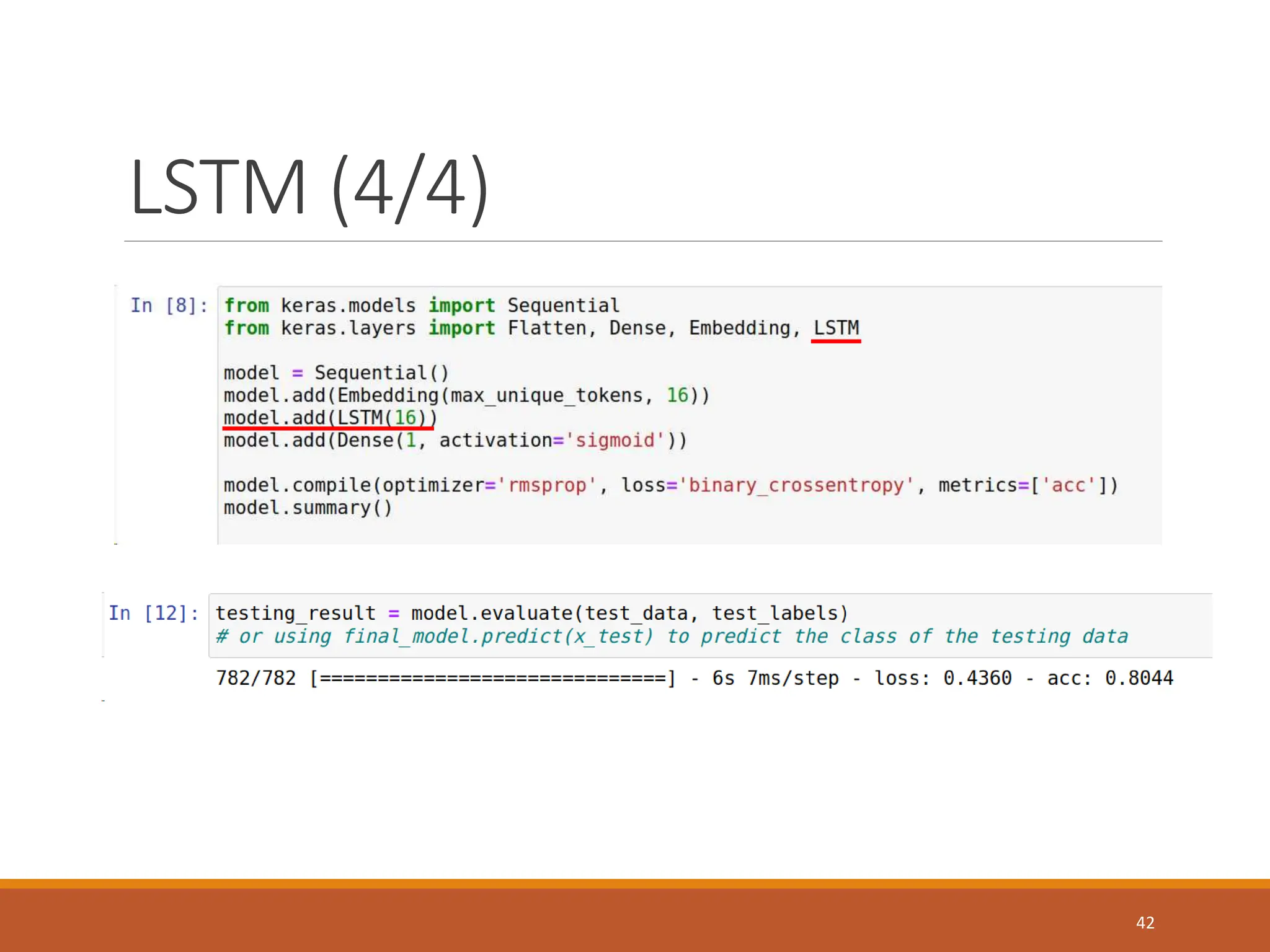 Deep Learning for Text (Text Mining) LSTM | PPT