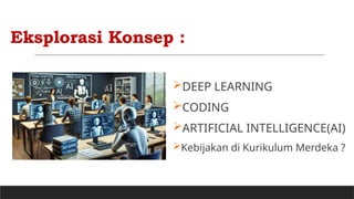 Pembelajaran sekolah dengan DEEP LEARNING | PPTX