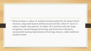 Understanding Deep Learning: Neural Networks and AI Applications | PPTX