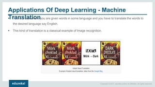 Deep Learning | A Step Closer To Artificial Intelligence | Edureka Live ...