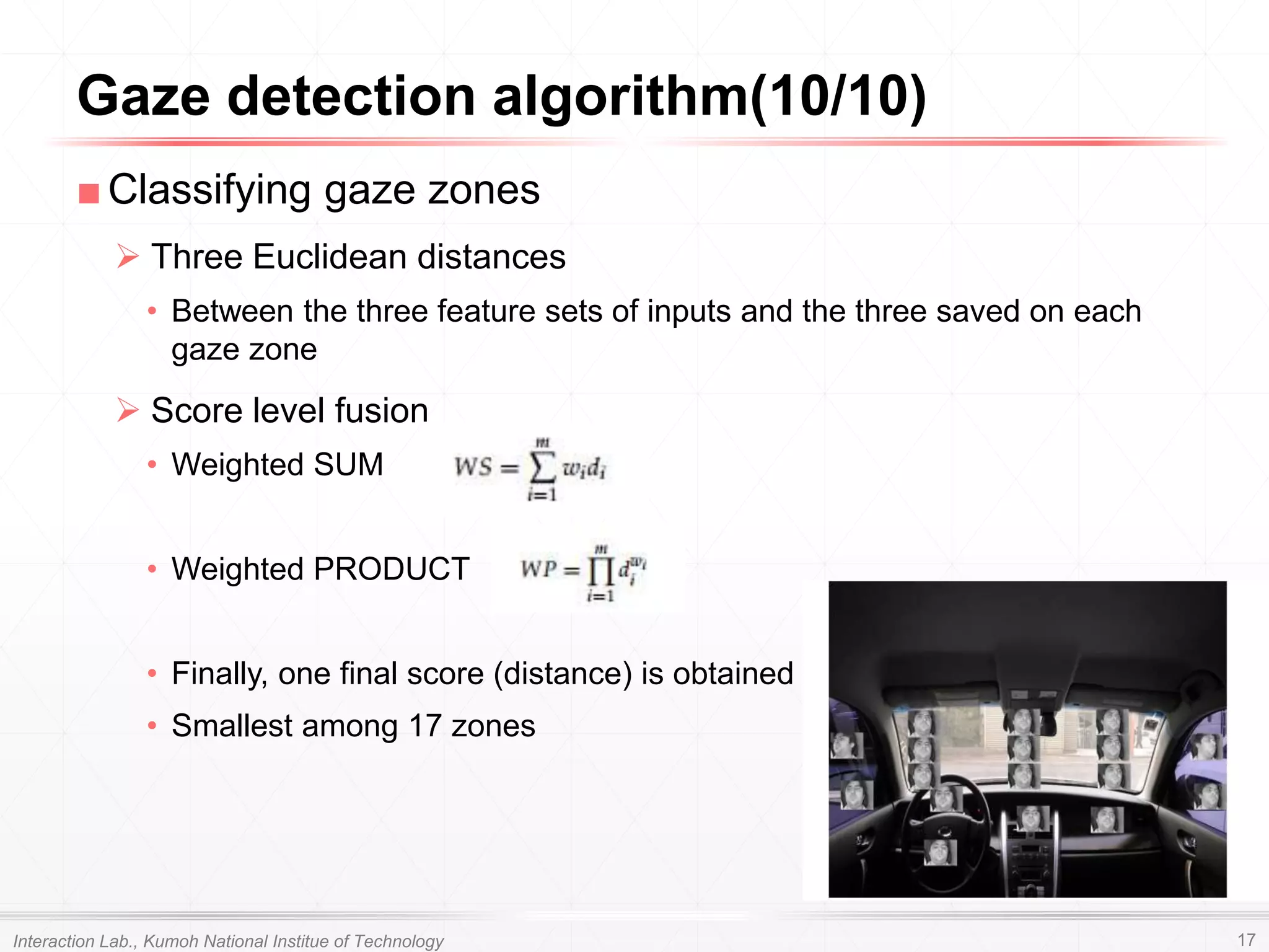Deep Learning Based Gaze Detection System For Automobile Drivers Using Nir Camera Sensor Ppt
