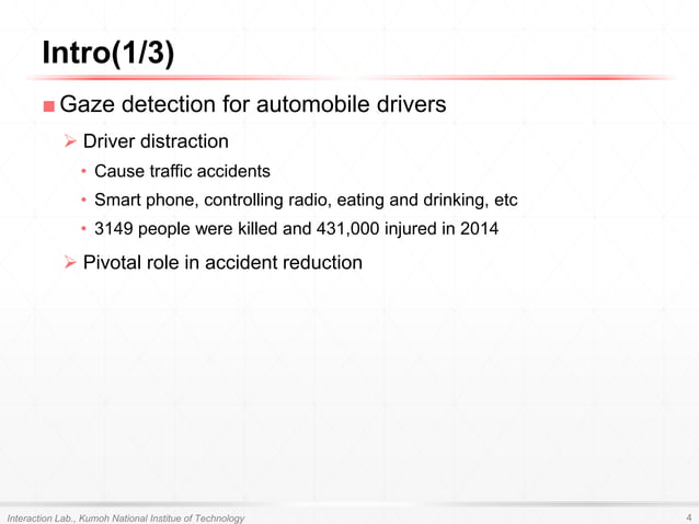 Deep Learning Based Gaze Detection System For Automobile Drivers Using Nir Camera Sensor Ppt