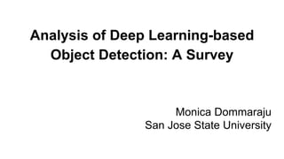 Deep learning based object detection | PPT