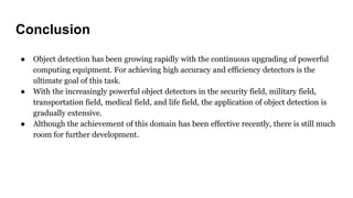 Deep learning based object detection | PPT
