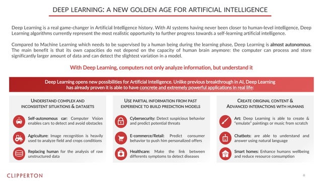 Clipperton - AI - Deep Learning: From Hype to Maturity? | PPT