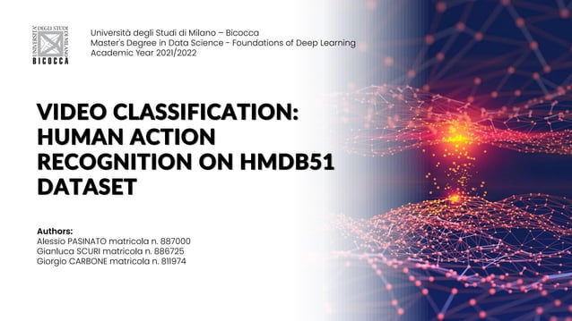 Video Classification: Human Action Recognition on HMDB-51 dataset | PDF