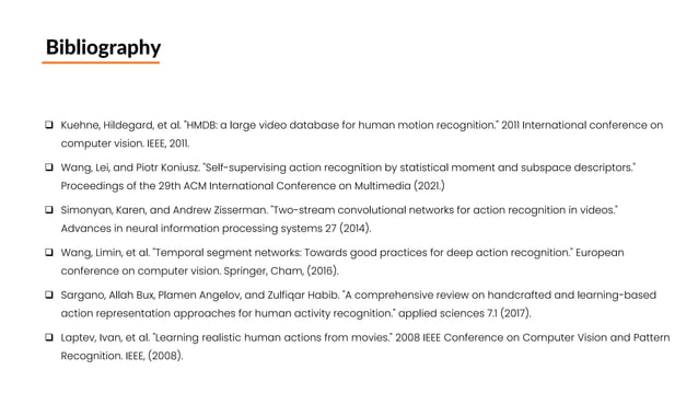Video Classification: Human Action Recognition on HMDB-51 dataset | PDF
