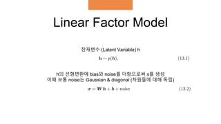 Chapter 13 Linear Factor Models | PPT