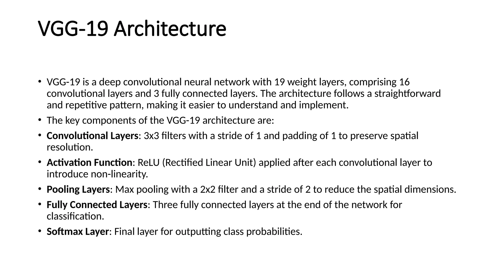 Deep Learning Convolutional neural network architectures | PPTX