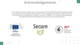 Deep Learning Analytics for IoT Security over a Configurable Big Data Platform | PPT