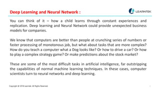 Deep learning and neural network converted | PDF