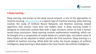 Deep learning and neural network converted | PDF