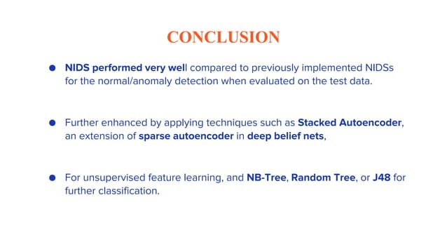 Deep learning approach for network intrusion detection system | PPTX