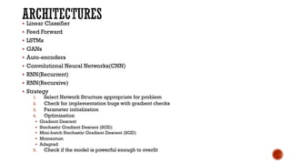 Deep learning architectures | PDF