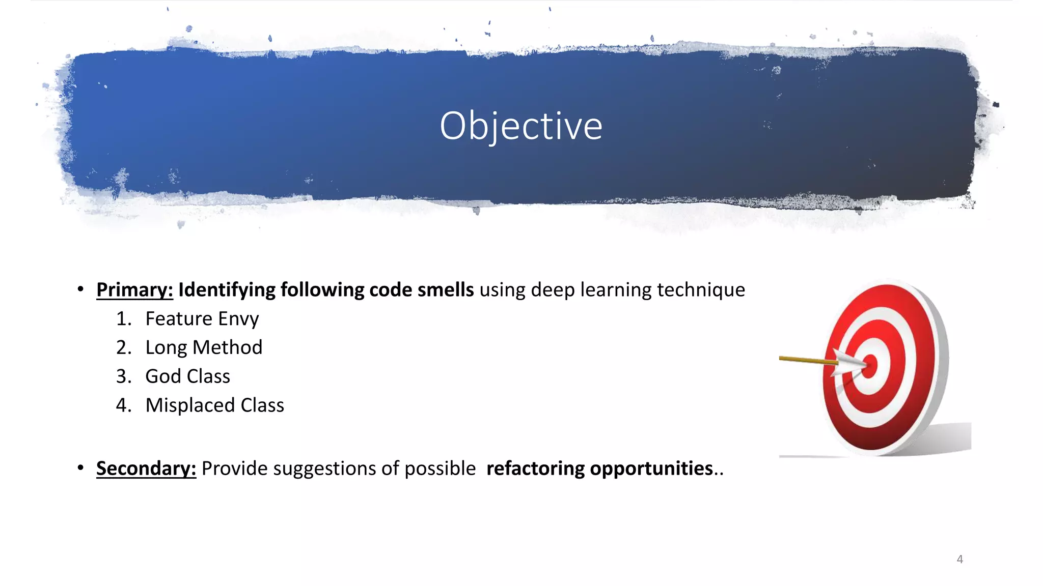 Deep learning based code smell detection - Qualifying Talk | PPTX