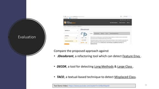 Deep learning based code smell detection - Qualifying Talk | PPTX