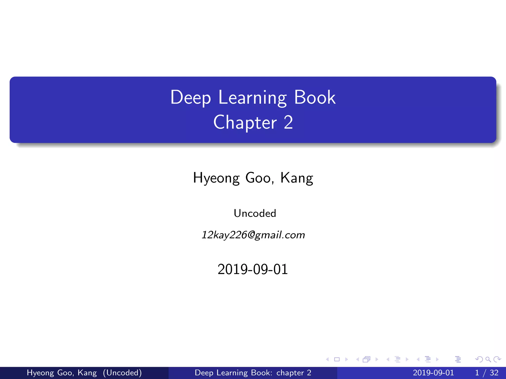 Deep learning book_chap_02 | PPT