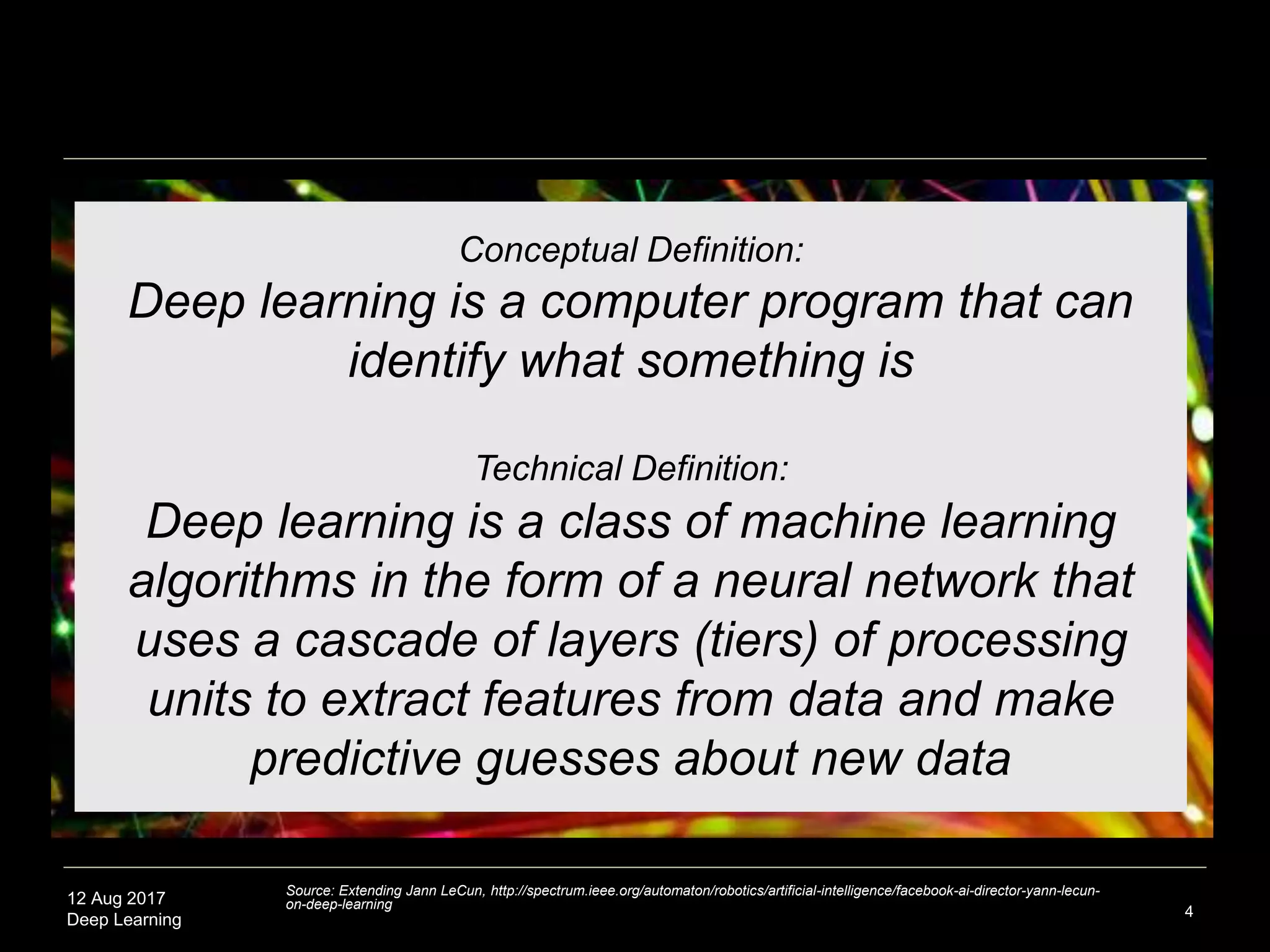 Deep Learning Explained | PPTX
