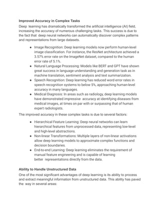 Deep Learning Explained-History, Key Components, Applications, Benefits ...