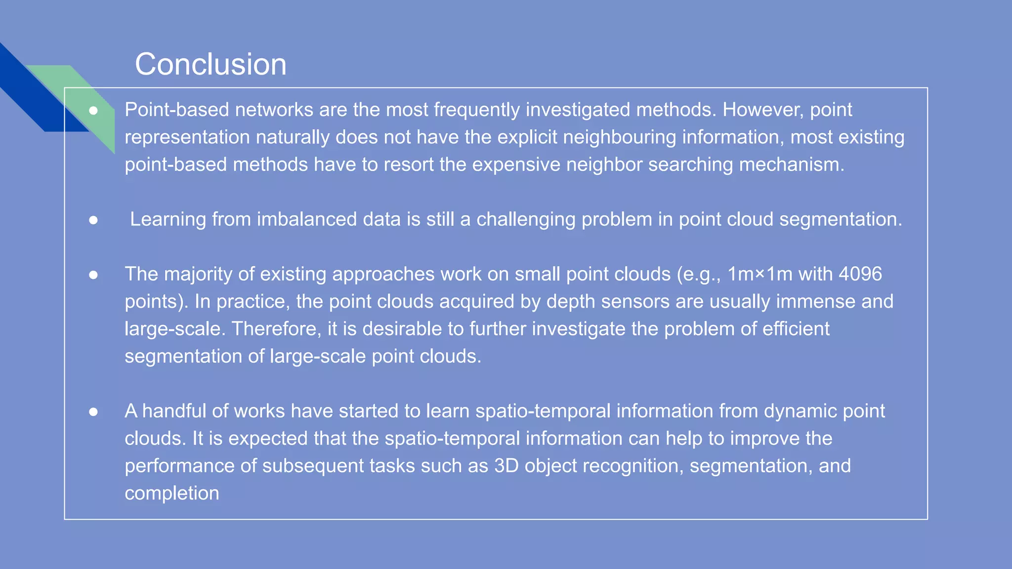 Deep learning for 3 d point clouds presentation | PDF