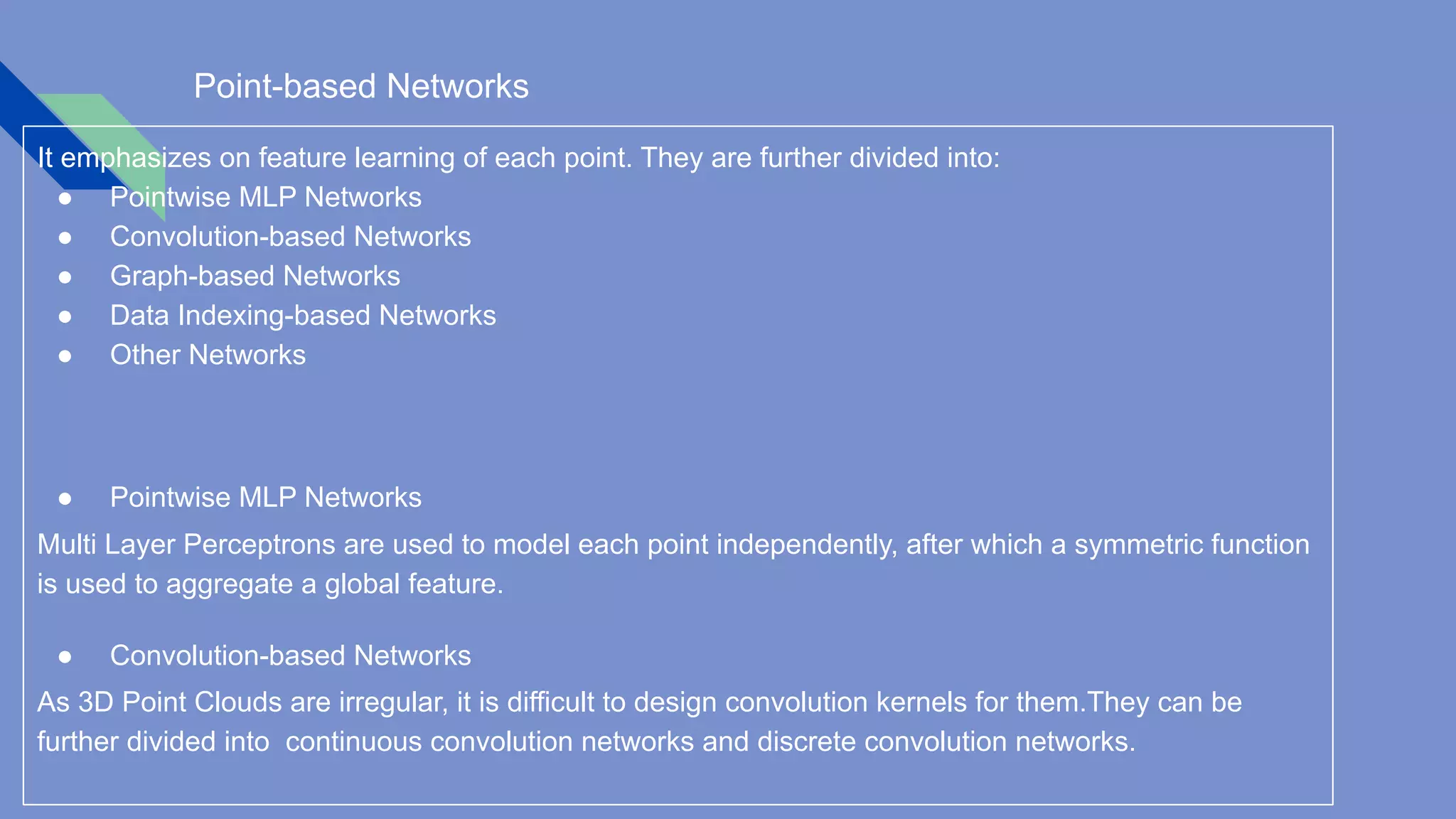 Deep learning for 3 d point clouds presentation | PDF