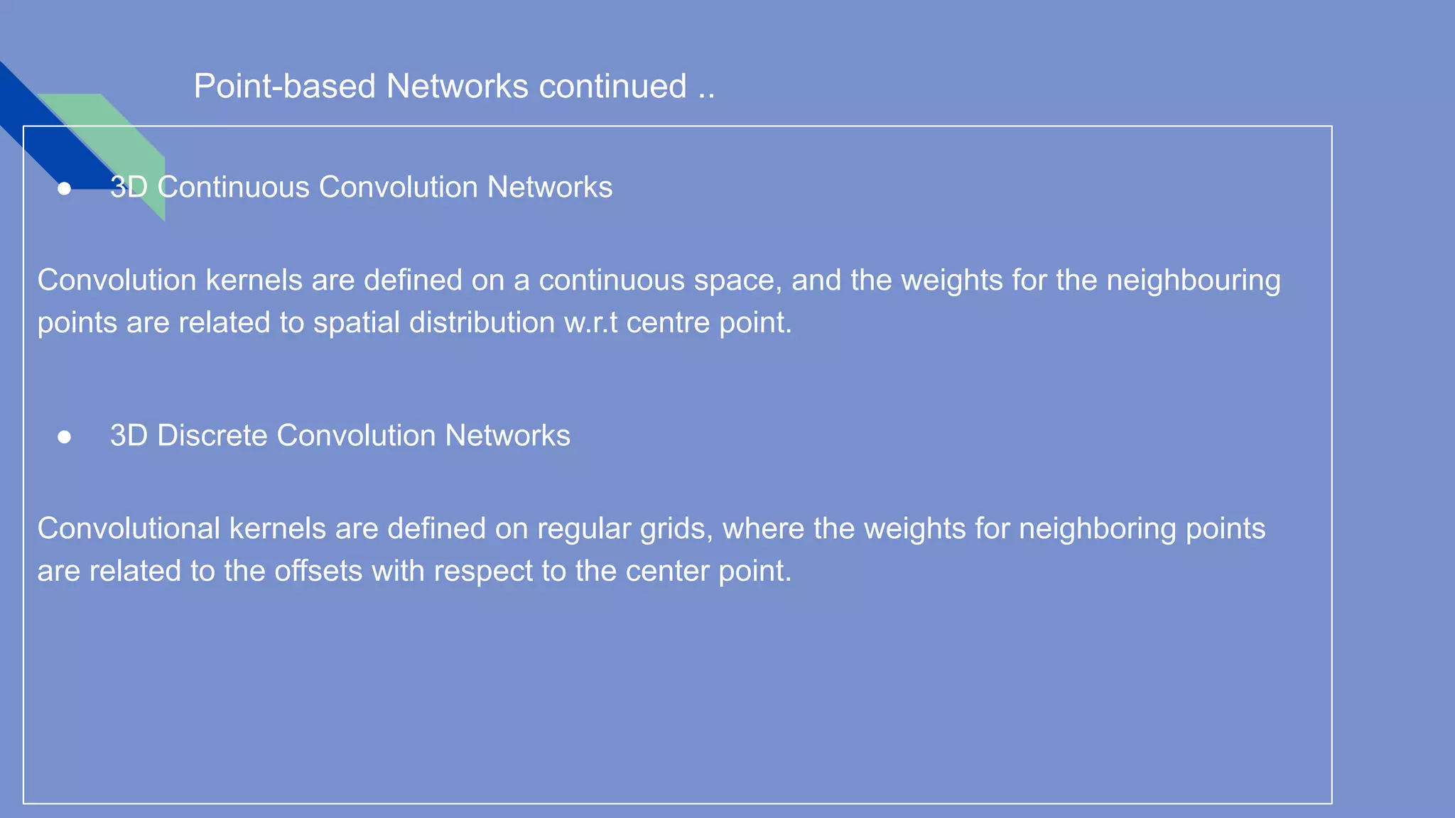 Deep learning for 3 d point clouds presentation | PDF