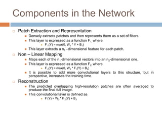 Deep learning for image super resolution | PPTX