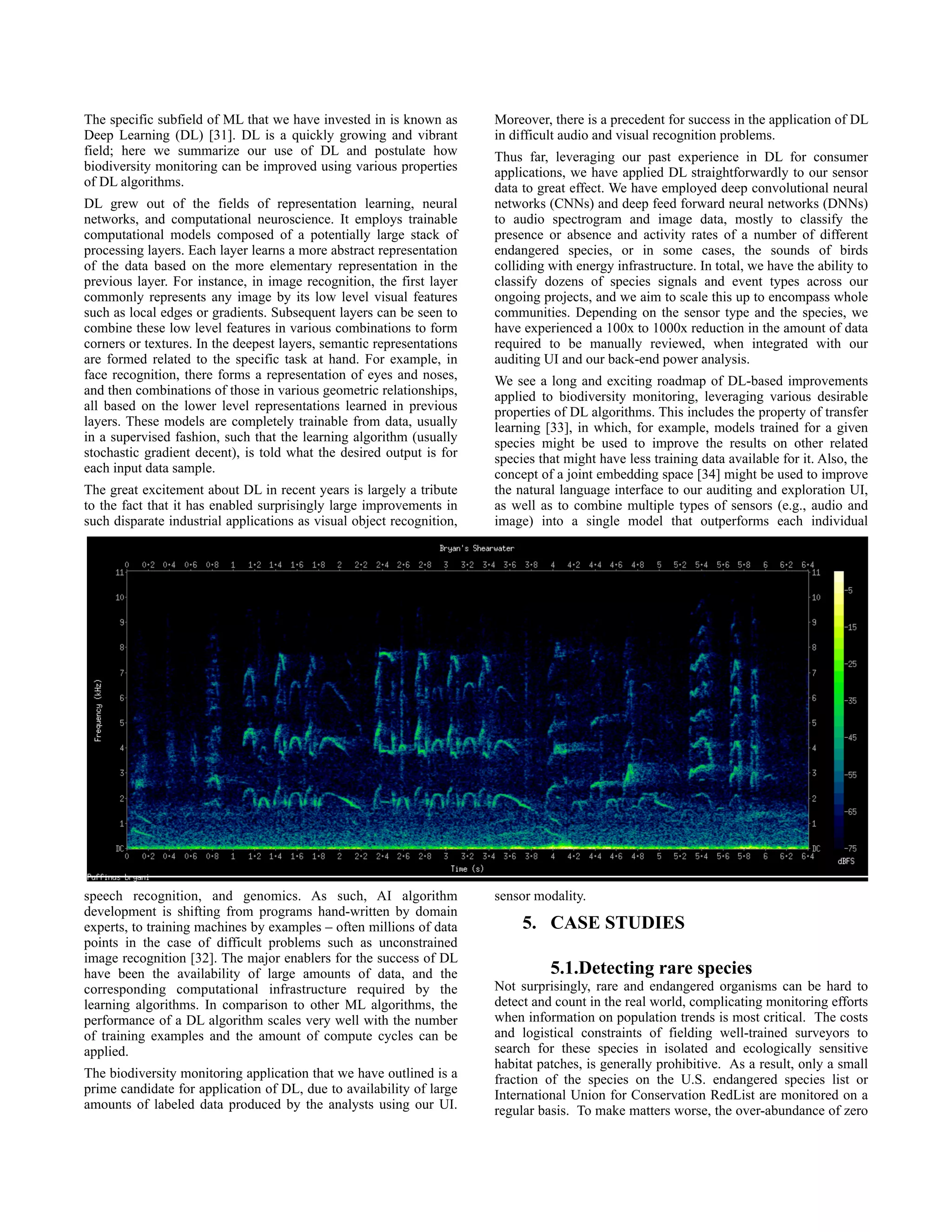 Deep learning for large scale biodiversity monitoring | PDF