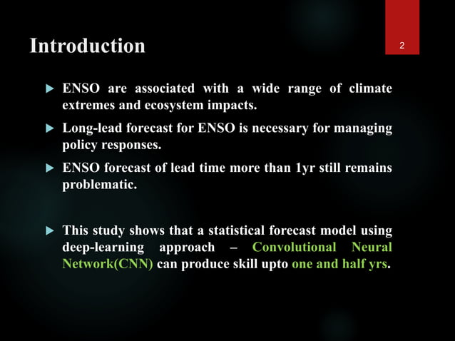 Deep Learning For Multi Year Enso Forecasts Fnl Ppt