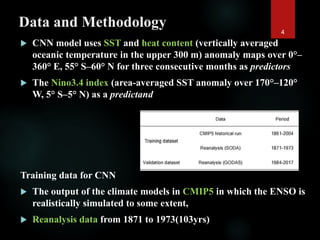 Deep learning for multi year enso forecasts fnl | PPT