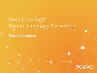 Deep learning for NLP | PPT